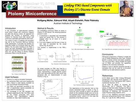 Ppt Linking Fmi Based Components With Ptolemy Iis Discrete Event Domain Powerpoint