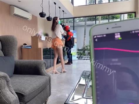 My Acquaintance Makes Me Ejaculation So Stiff In A Cafe By Using Remote Manage Plaything Lust