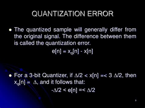 ppt quantization error analysis powerpoint presentation free