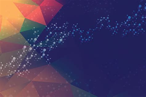 분자 구조 및 통신 Dna 원자 신경 디자인에 대 한 과학적인 개념입니다 점으로 연결 된 라인입니다 의료 기술 화학 과학
