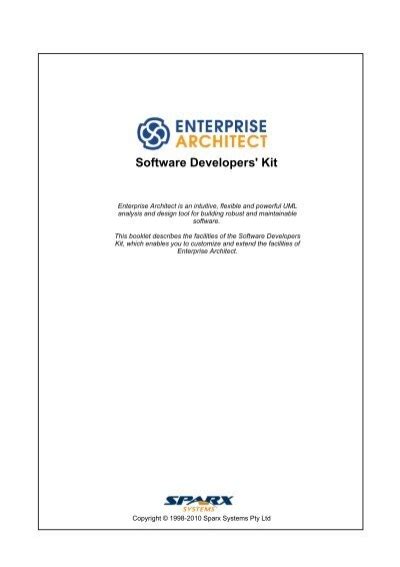 Software Developers Kit Enterprise Architect
