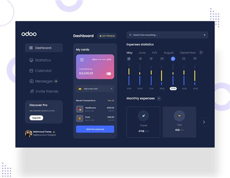Odoo Dashboard On Behance
