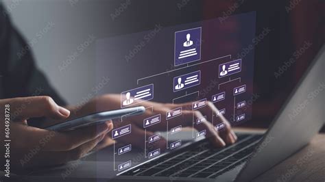 Business Hierarchy Company Structure Concept Business Process Plan And