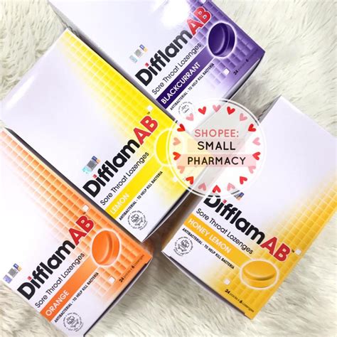 Difflam Ab Lozenges 24 X 6s Box Blackcurrant Lemon Orange