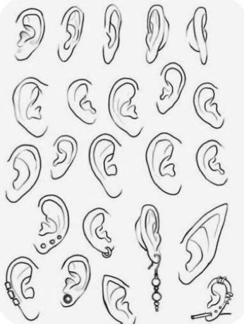 Épinglé par zoe sur Idea Activities Tutoriel de dessin Dessin oreille Tutoriels pour le