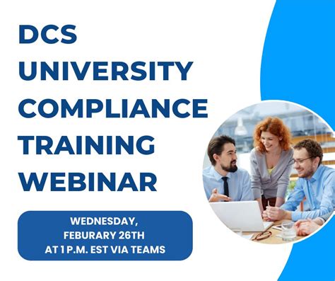 Dcs University Is Happy To Hold Its Next Webinar Focusing On Compliance Training This
