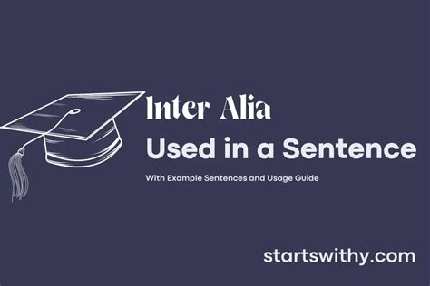 Inter Alia In A Sentence Examples 21 Ways To Use Inter Alia