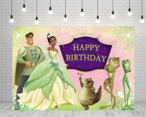 Princess Tiana Backdrop For Birthday Party Supplies 5x3ft