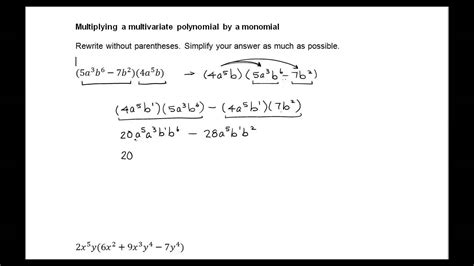Multiplying a multivariate polynomial by a monomial - YouTube