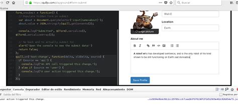 Javascript Quill JS Check If Text Change On Form Submit Stack Overflow