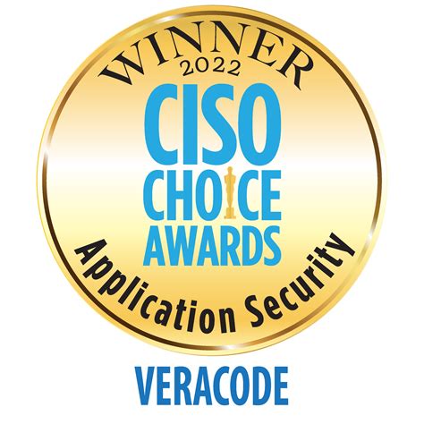 Veracode Application Security Ciso Choice Awards 2022 Security Current