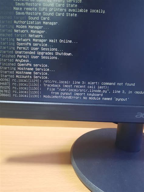 boot linux is not booting because error in rc local file unix