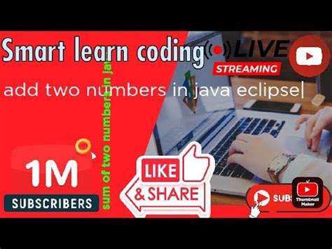 add two numbers in java eclipse| sum of two numbers in java| addition two numbers|Smart Learn ...