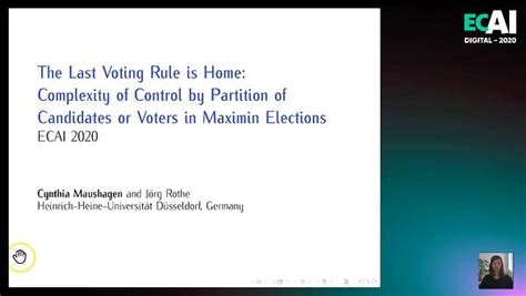 Underline The Last Voting Rule Is Home Complexity Of Control By Partition Of Candidates Or