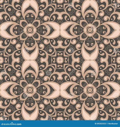 Swirly Seamless Pattern Stock Vector Illustration Of Curve 89302553