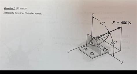 solved question 2 10 marks express the force f as