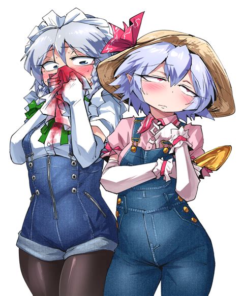 Remilia Scarlet And Izayoi Sakuya Touhou Drawn By Shimizu Pem Danbooru