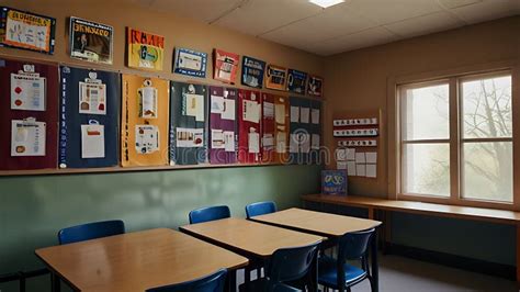 A Warm And Inviting Classroom Adorned With Vibrant Posters And Engaging