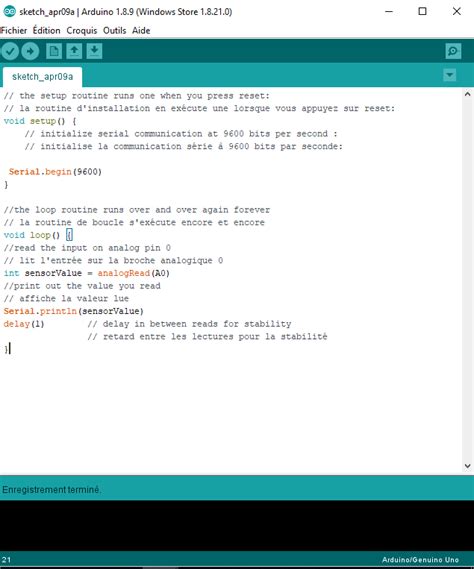 comment expliquer mon programme Français Arduino Forum