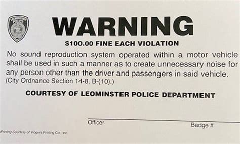 Mass City To Issue 100 Fines To Drivers Of Vehicles That Make ‘unnecessary Noise Boston