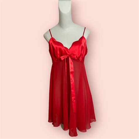 Y2k Red Nightie Etsy