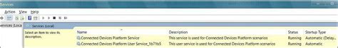 Connected Devices Platform User Service Will Not Run Solved