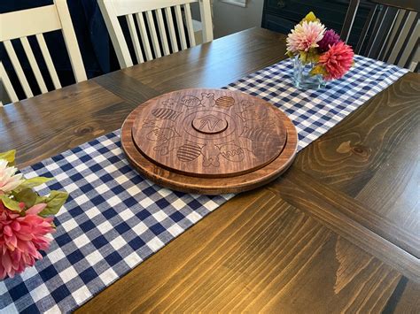 Cnc Plan For A Lazy Susan With Convertible Platter Etsy