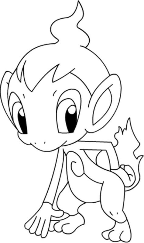 Chimchar Coloring Page At Free Printable Colorings