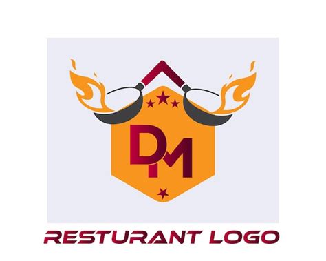 Premium Vector Dm Restaurant Logo Dm Food Logodm Abstractdm Monogram A Logo For A Restaurant