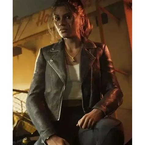 Lucia Caminos Gta Vi Black Leather Jacket Gamer Style Leather Jacket