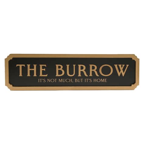 Warner Bros Harry Potter Alumni Street Sign The Burrow — Instock