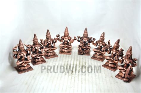 Copper Ashtalakshmi Idols By Prudwi Arts And Crafts Prudwi Arts Crafts