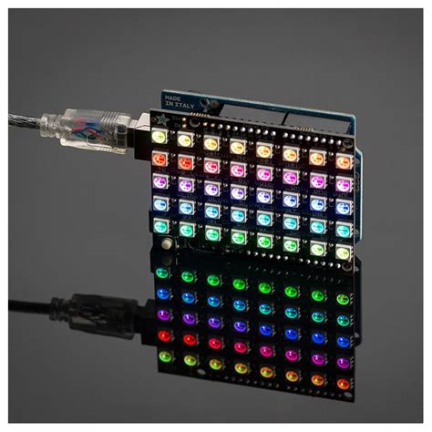 Adafruit NeoPixel Shield For Arduino RGB LED Pixel Matrix