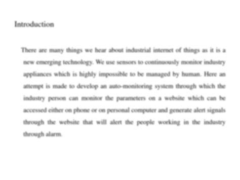 Solution Iot Based Industry Protection System Using Arduino Studypool