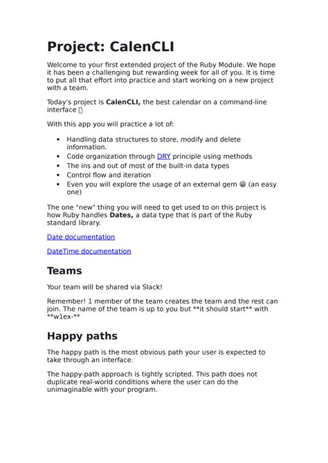 project calen cli programacion ruby proyecto project calencli