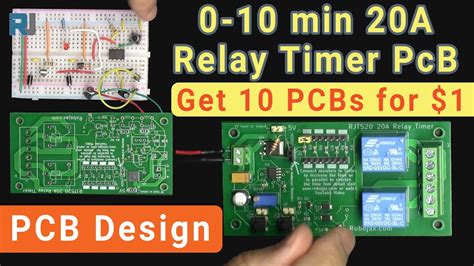 Build 555 Relay Timer Of 20a 0 10 Minutest On Breadboard And Full Pcb Design 10 Pcb For 1 Build 555 Relay Timer Of 20a 0 10 Minutest On Breadboard And Full Pcb Design 10 Pcb For 1