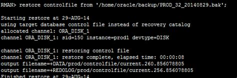 Rman 06496 Must Use The To Clause When The Database Is Mounted Or Open
