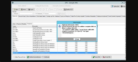 erro enviar diops xml value is not facet valed with respect to