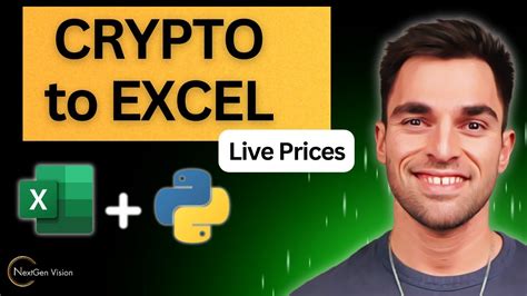 Live Crypto Prices In Excel Using Python Step By Step Guide 🔥 Youtube