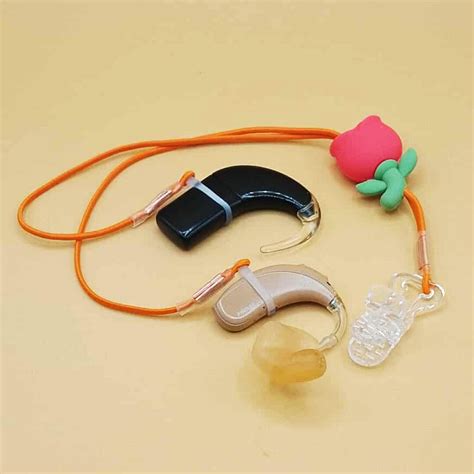 Rose Orange Bilateral Retention Cord Hearing Aid Cochlear Implant
