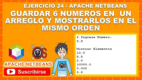 ejercicio 24 java apache netbeans youtube