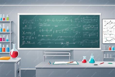 Premium Photo Scientific Formulas Whiteboard With Equations And