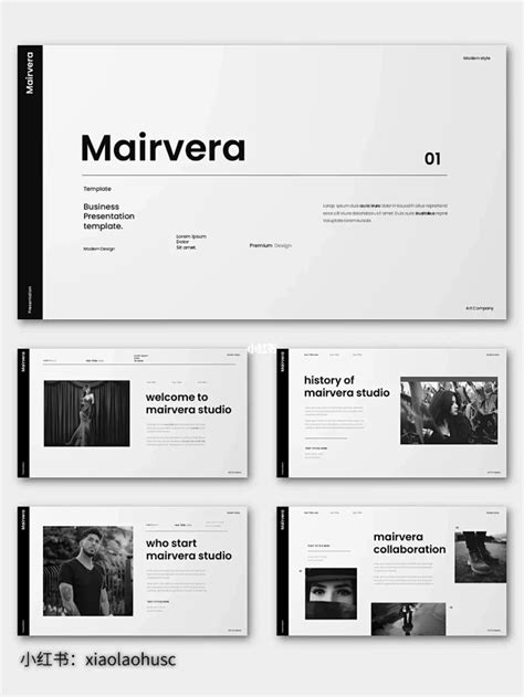 高级感ppt模板｜极简黑白时尚潮流 花瓣网