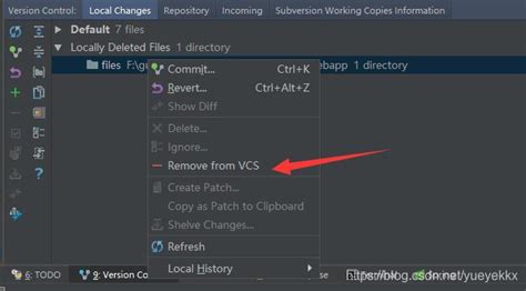 Idea中删除的文件在提交到svn的时候还是可以看到，彻底删除方法locally Deleted Files Csdn博客