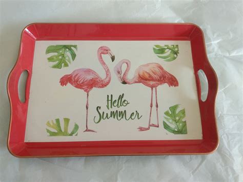 Design 18 Inch Rectangle Plastic Serving Tray For Decorative Function