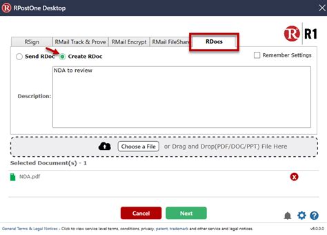 Using Rdocs In Rpostone Desktop Customer Support
