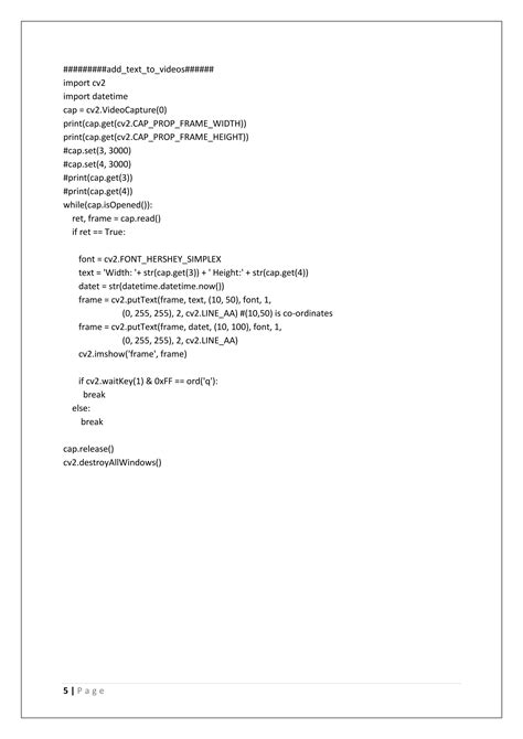 Python Opencv Codes Pdf