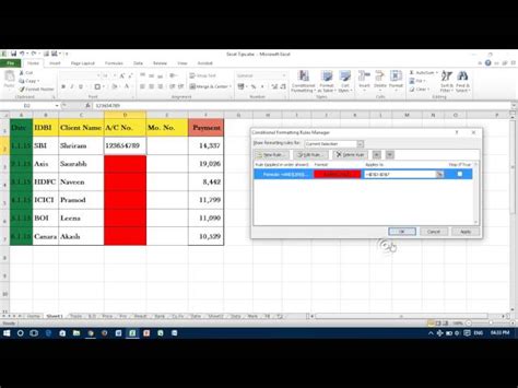 فیلم آموزشی قالب بندی شرطی اکسل استفاده از تابع لن فیلم های آموزش اکسل Excel