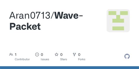 Github Aran0713 Wave Packet