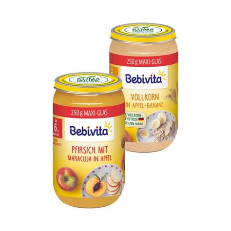 Bebevita FrÜchte Oder Frucht Getreide Versch Sorten Je 250 G Glas Ab Dem 56 Monat Ansehen